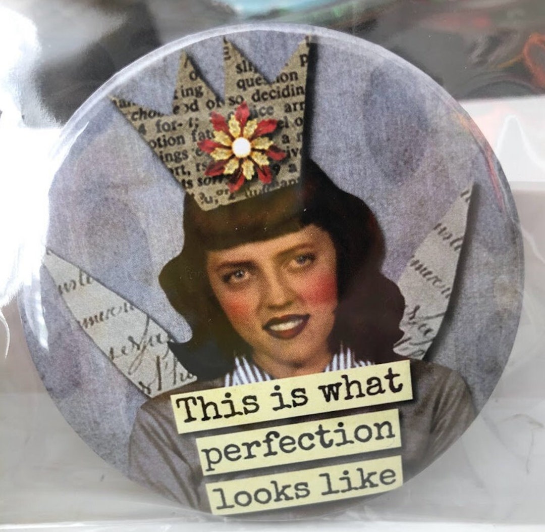 Vintage Snarky Lady Pocket Mirror: Handmade Stocking Stuffer - Etsy