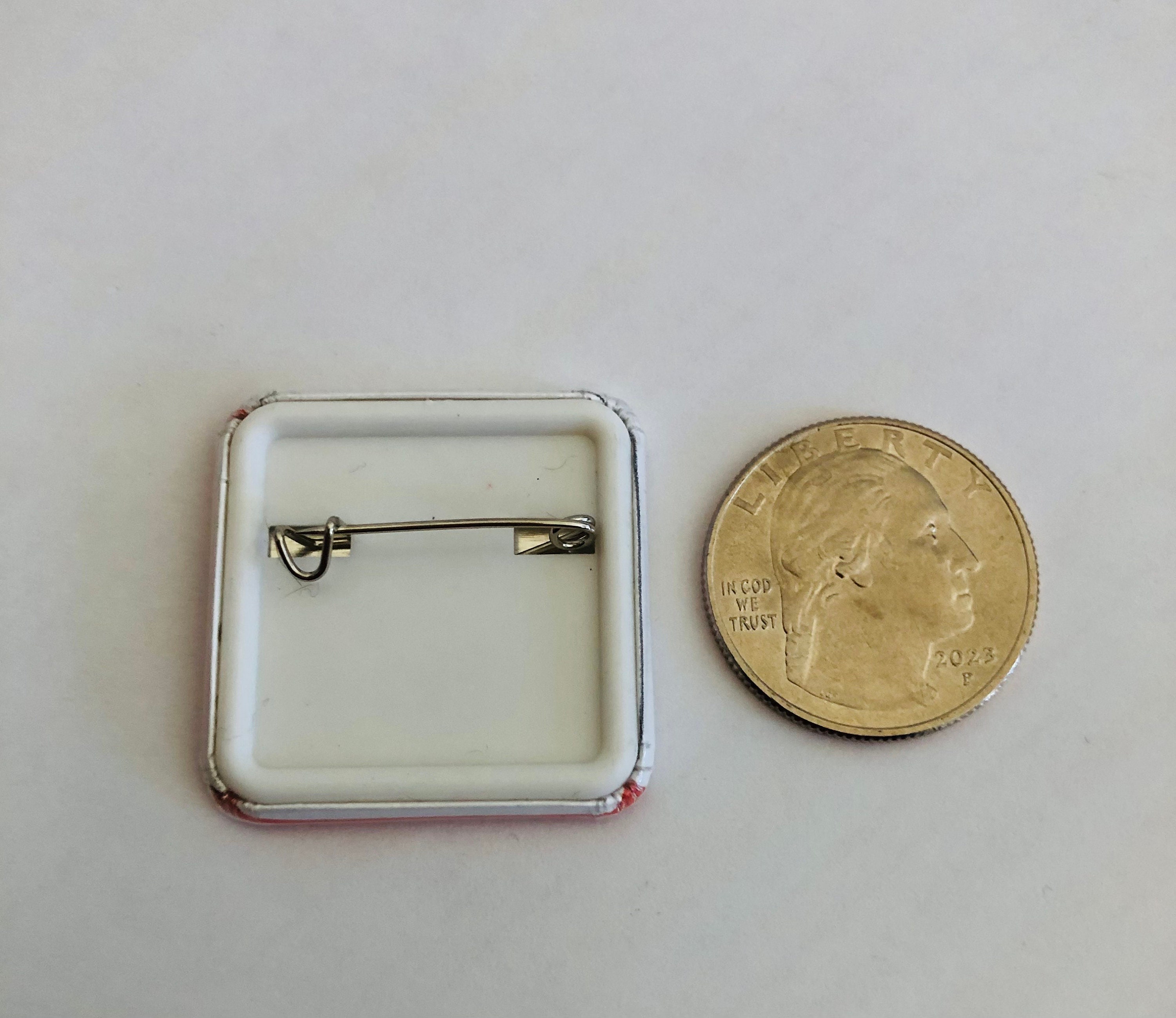 Orienteering Marker Flag Pin Back Button or Magnet Orange - Etsy