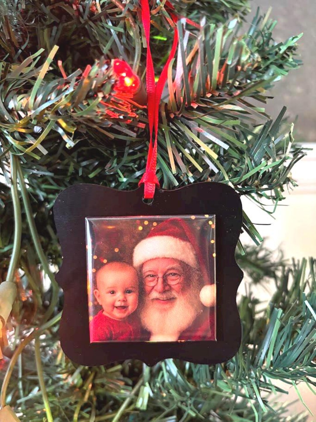 Custom Photo Ornament 2x2 Square, Magnetic and Interchangeable ...