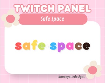 LGBTQIA+ Safe Space Twitch Panel | Pride Streamer Design (digital ...