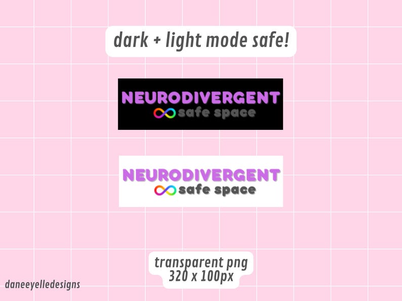 Neurodivergent Safe Space Twitch Panel | Inclusive Streamer Design ...