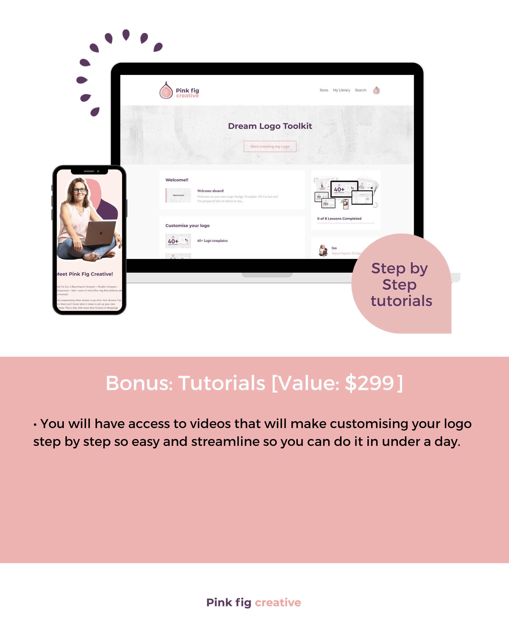 Dream Logo Toolkit Branding Kit DIY Logo Set DIY Logo - Etsy