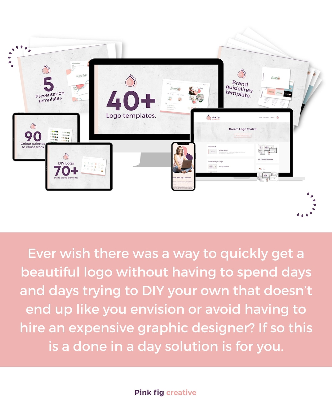 Dream Logo Toolkit - Branding Kit - DIY Logo Set, DIY Logo Design ...