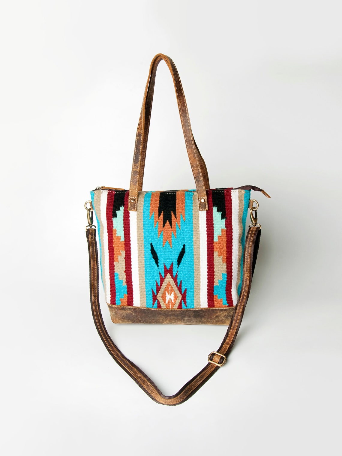 Western Wool and Leather Tote Bag 3 Style-shoulder Bag Cross - Etsy