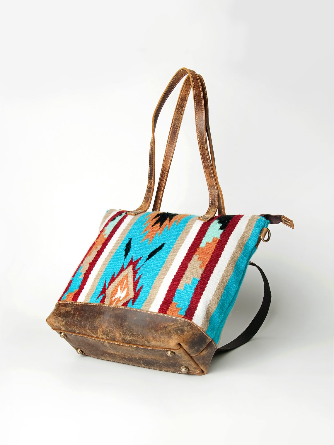 Western Wool and Leather Tote Bag 3 Style-shoulder Bag Cross - Etsy