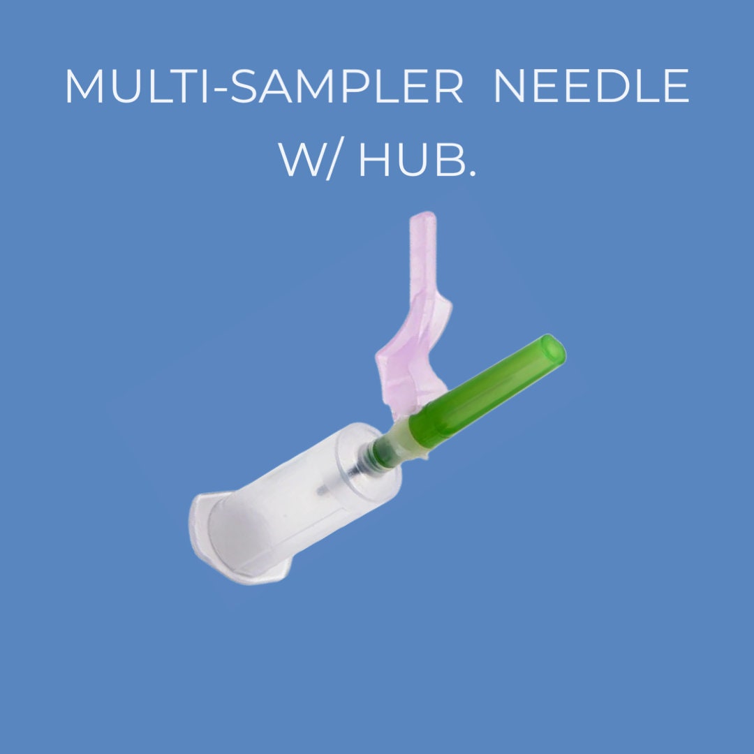 4pcs. Individual Multi Sampler Needle With Hub Needle Hub Phlebotomy ...