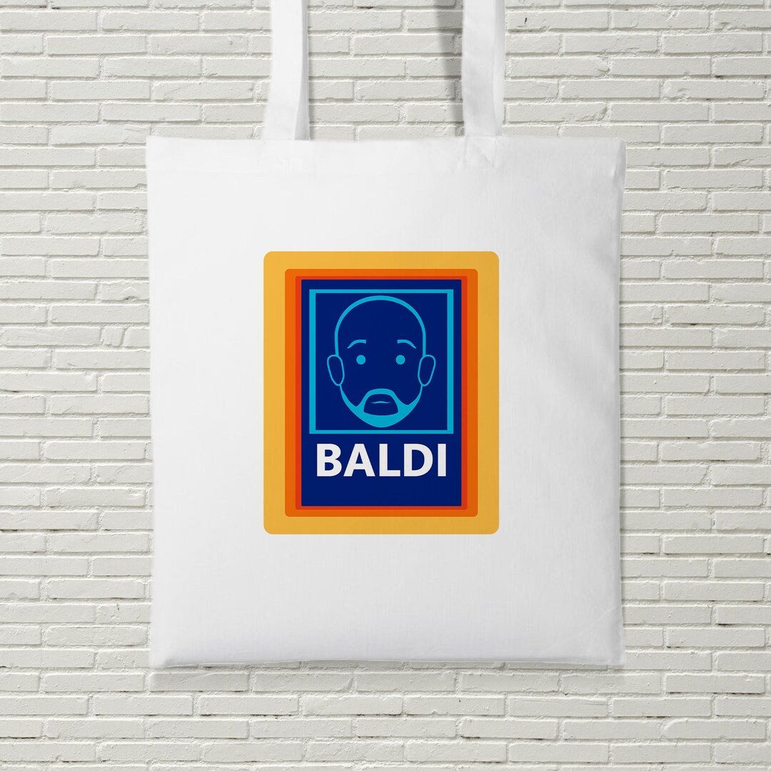 Baldi Tote Bag Shopping Funny Offensive No Hair Present Gift Birthday ...