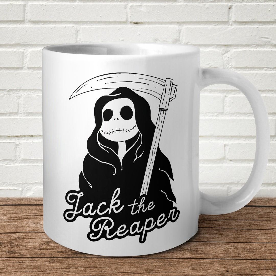 Jack the Reaper Mug Gift Halloween Tick or Treat Scary Haunted Fun ...