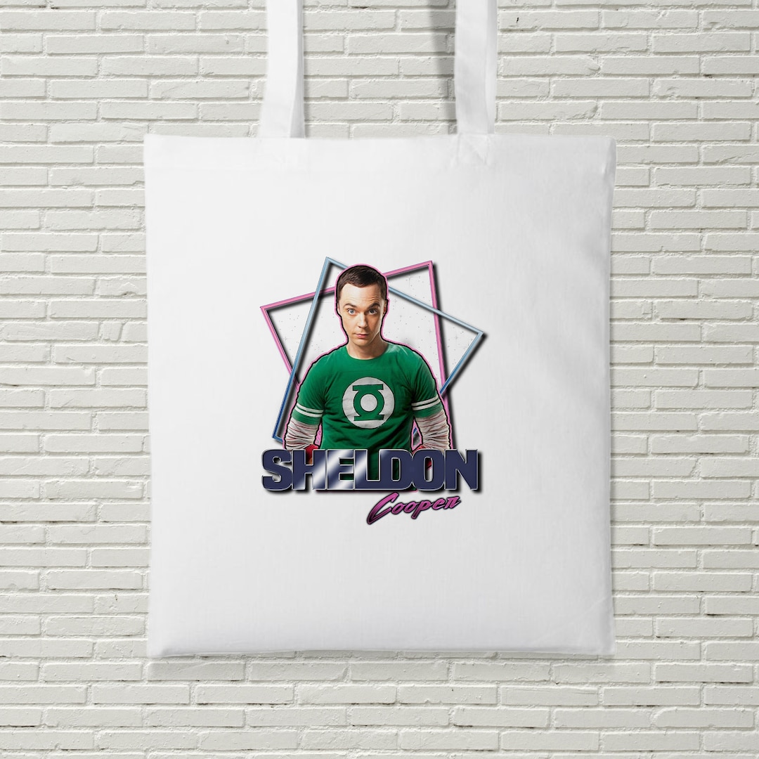 Sheldon Cooper Homage Tote Bag Shopping Funny Comedy Present Gift Big ...