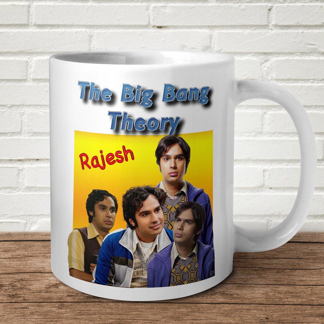 Raj Koothrappali Homage Mug Big Bang Theory Comedy Gift Birthday ...