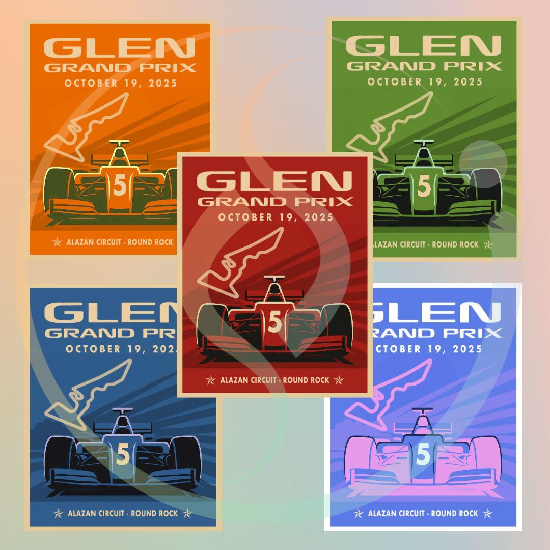 Custom F1 Poster | Vintage Grand Prix Race Track Art (digital Download ...