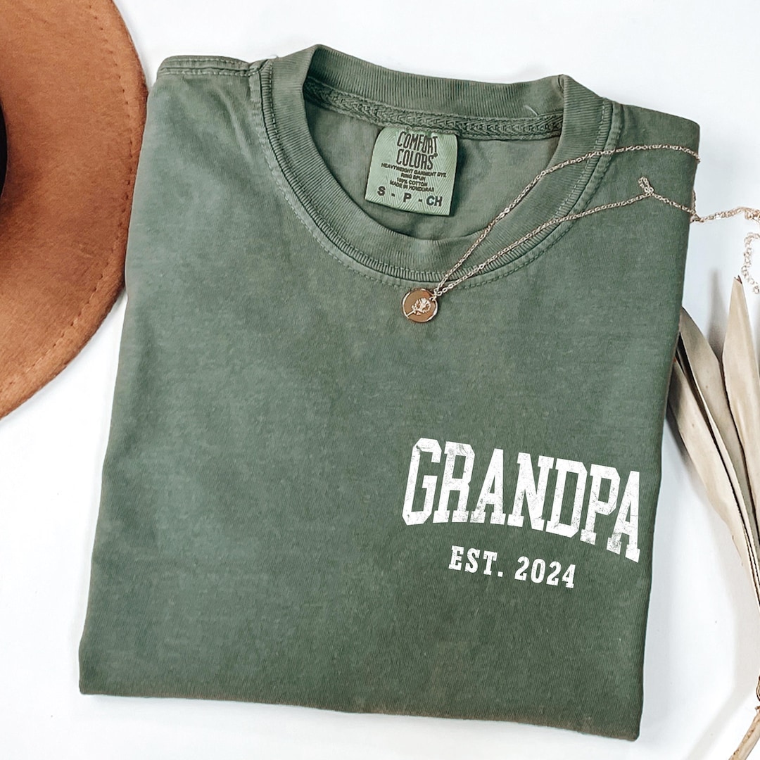 Custom Grandpa Shirt, Personalized Custom Year Grandpa Tshirt, Comfort ...