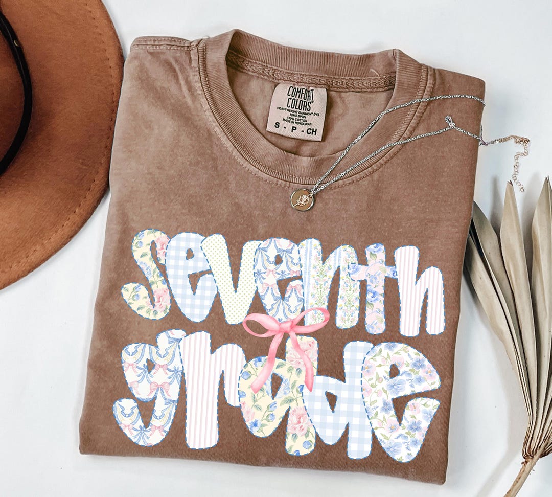 Seventh Grade Teacher Shirt, Comfort Color Teacher Shirt, 7th Grade ...