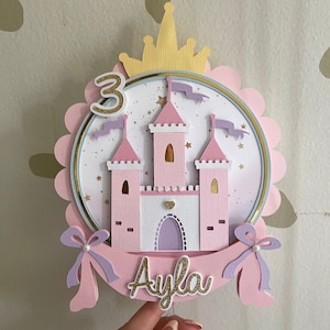 Princess Cake Topper | Princess Castle | Pastel - Etsy