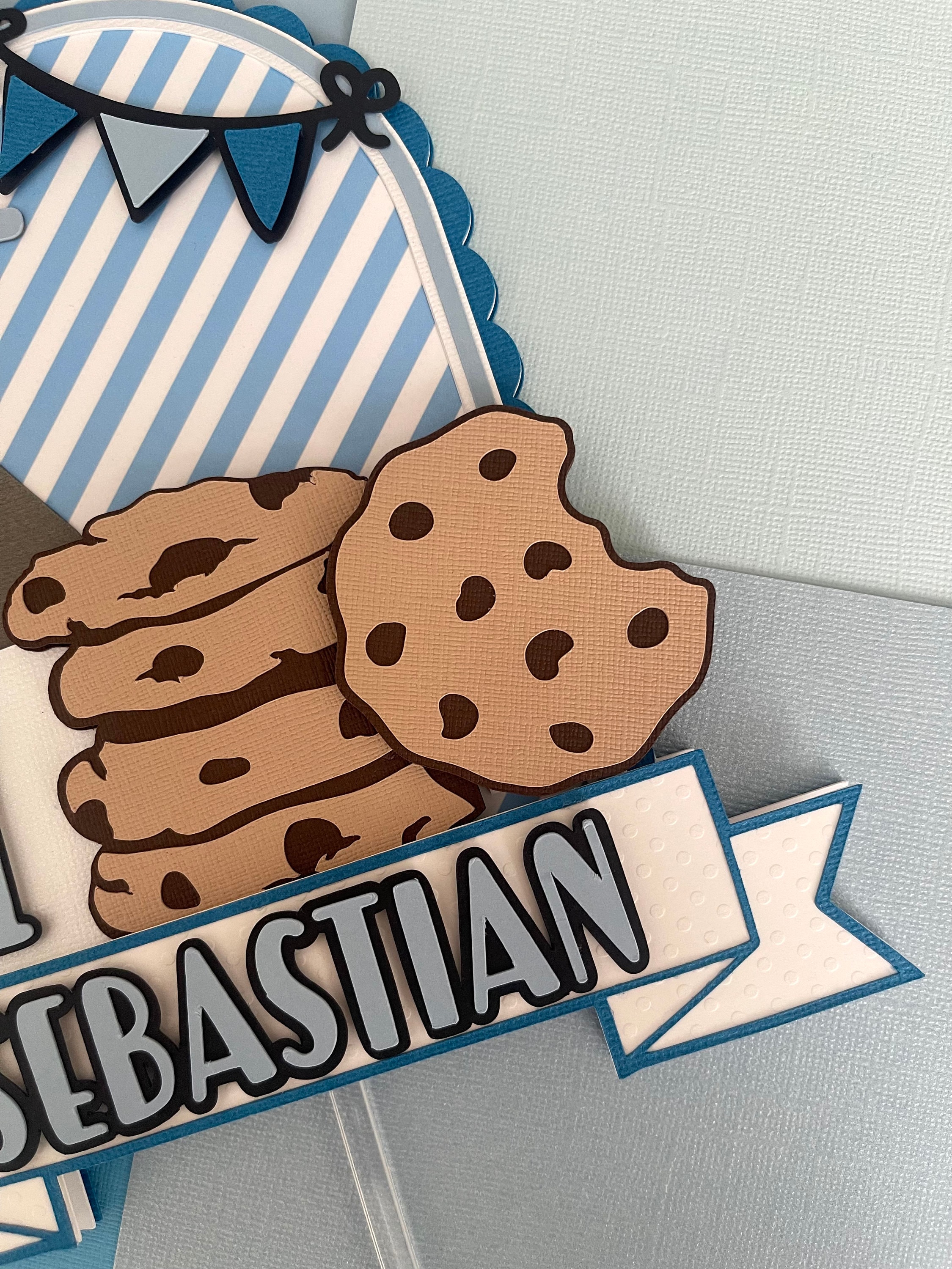 Milk & Cookies Cake Topper - Etsy