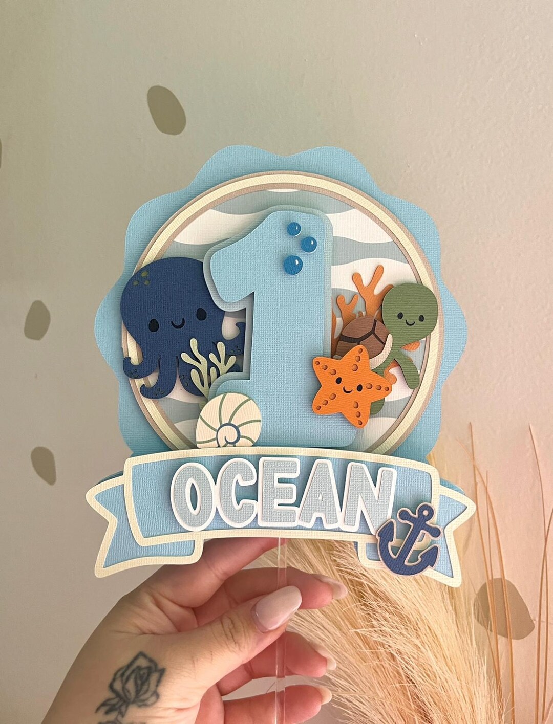 Under the Sea Cake Topper - Etsy