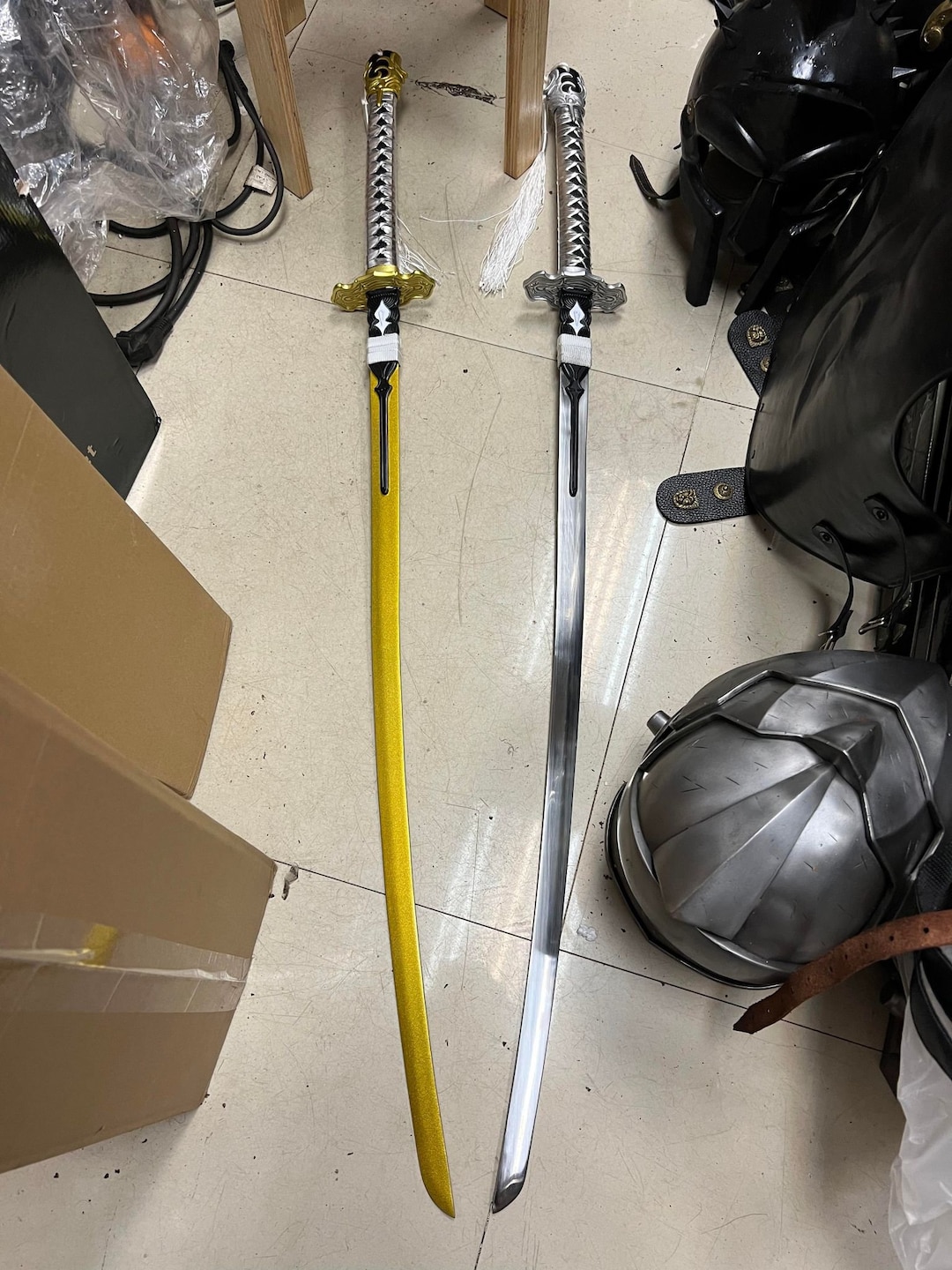 Nier Automata 2B 9S Swords Combo Blade Katana Cosplay Metal Weapon Prop ...