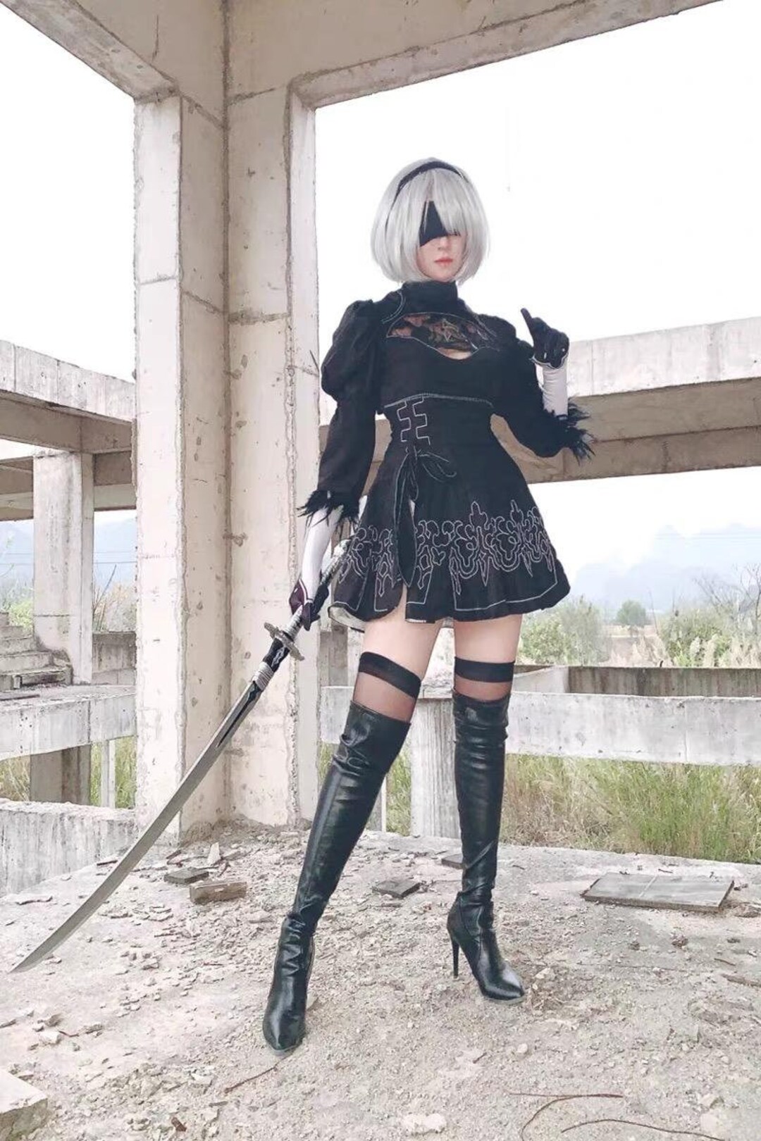 Nier Automata 2B 9S A2 Outfit Cosplay Clothing Dressing - Etsy