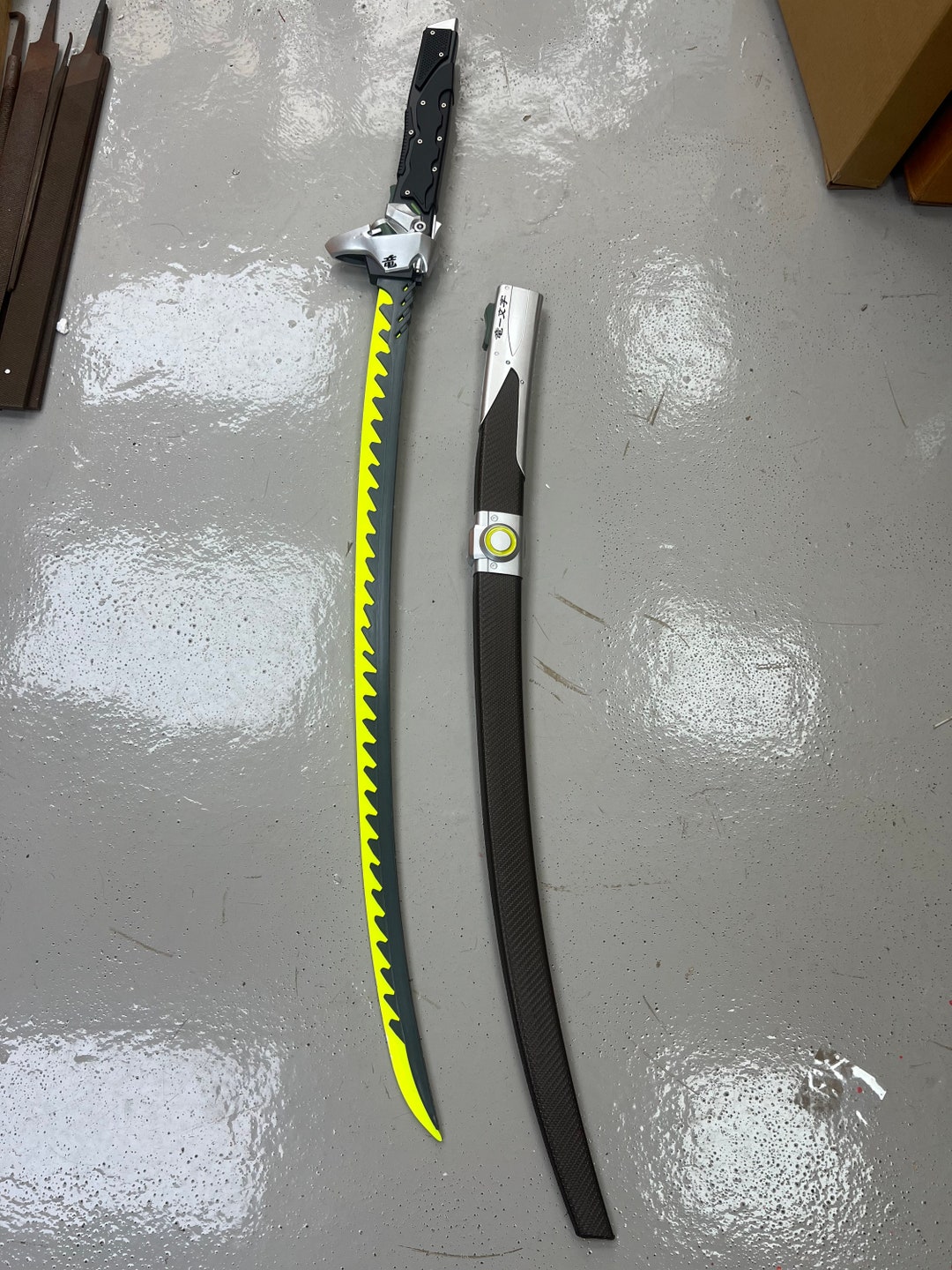 Overwatch Genji Steel LED Katana Blade Sword Cosplay Metal Weapon - Etsy