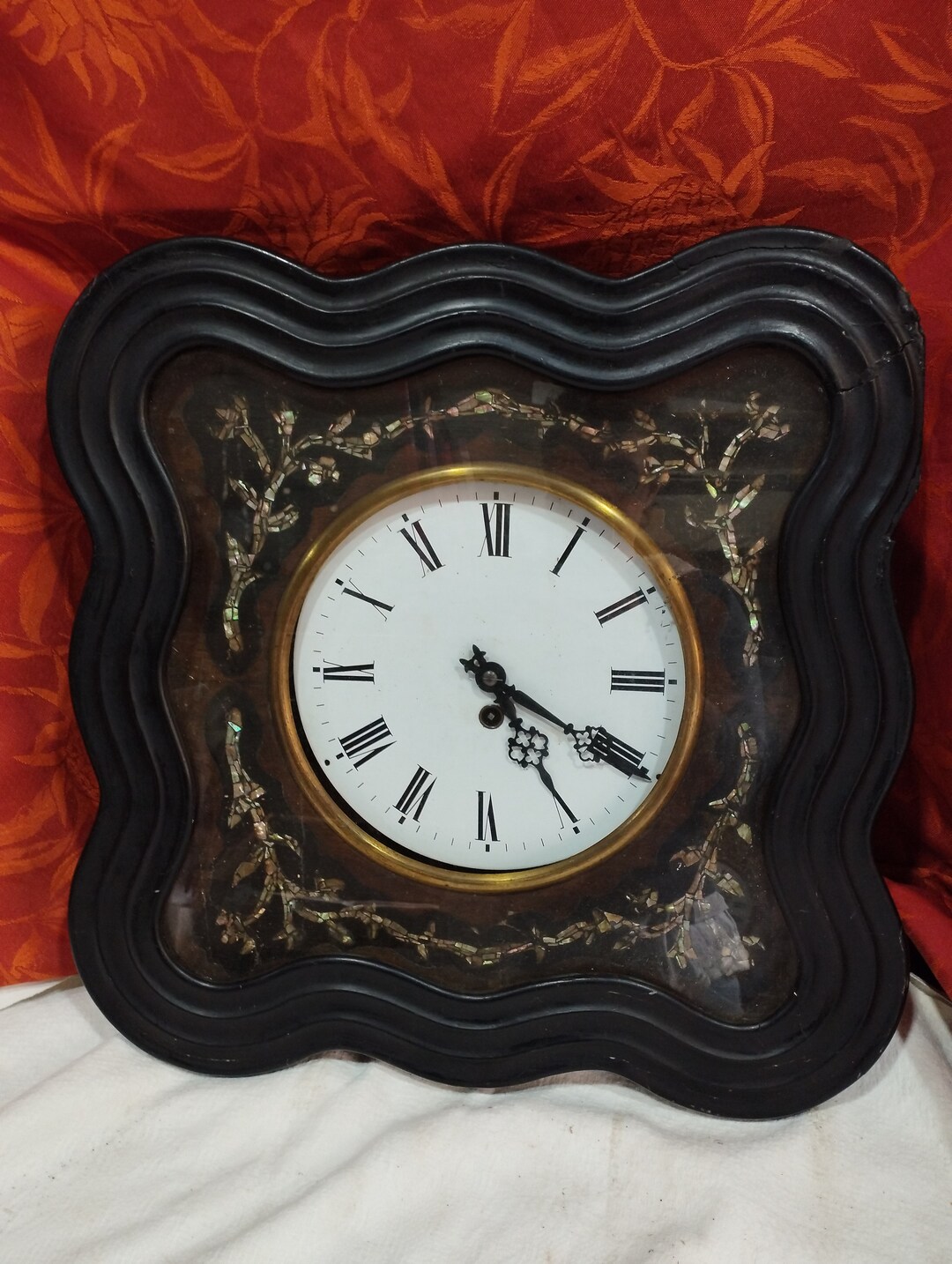 Old Square Bull's Eye Clock Without Striking With Pendulum and Key - Etsy