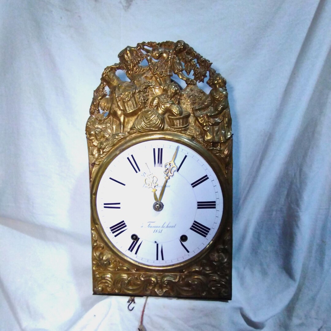 Old 19th Century Comtoise Movement (1851) - Bell Strike - Clockmaker ...
