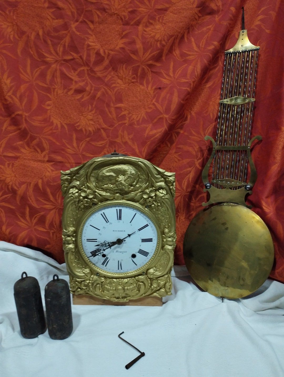 Old Comtoise Movement From the 19th Century richoux Bell Ringing Date ...