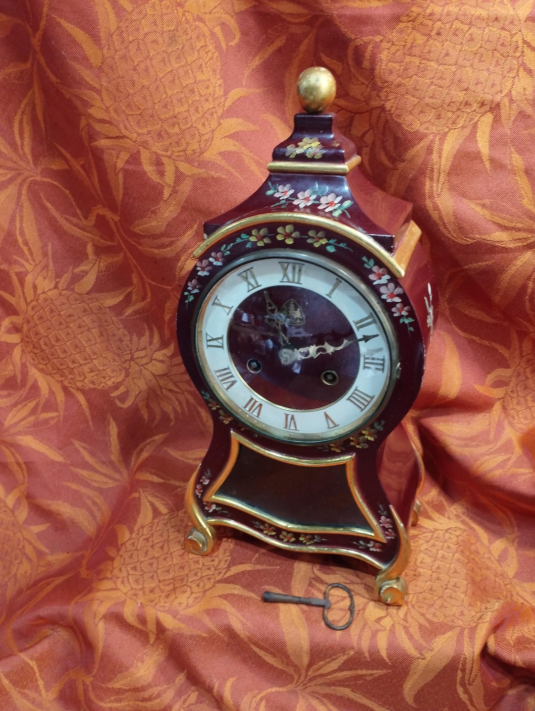 Antique Small Wooden Clock in the Shape of a Violin - Neufchâtel Clock ...