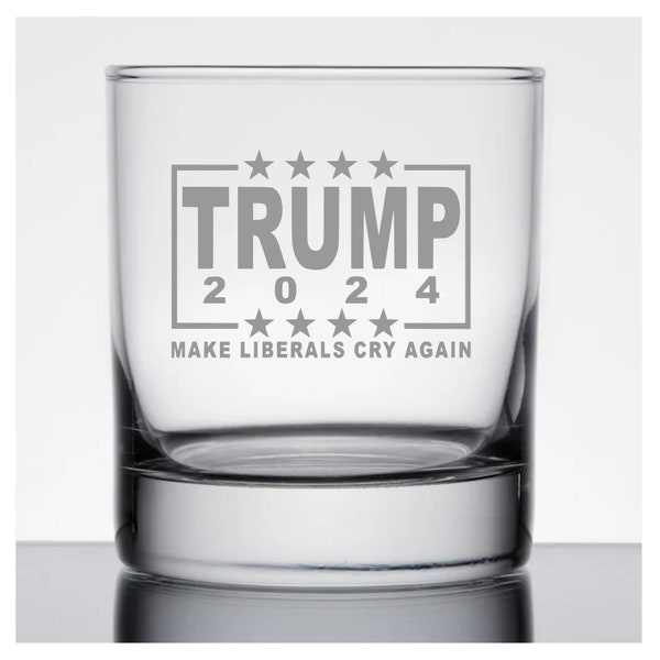 Trump 2024 Whiskey Glass - Etsy