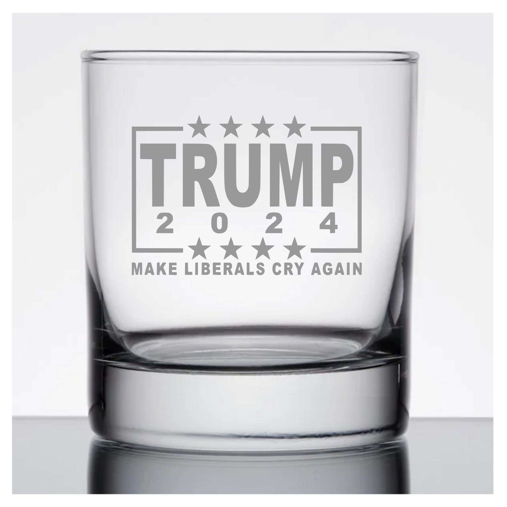 Trump 2024 Whiskey Glass/ Rocks Glass/ Highball Glass/ Cup + Free Gift ...