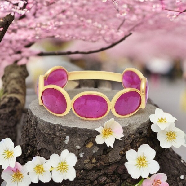 Burmese Natural Ruby Ring - Etsy