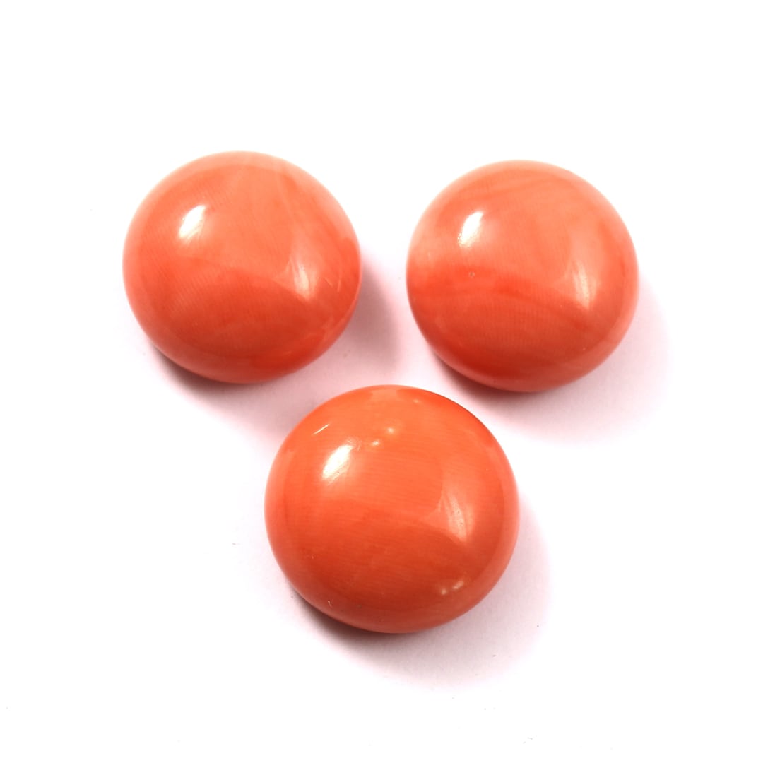 Natural Rare Japanese Momo Coral Round Beads Coral Gemstone for ...