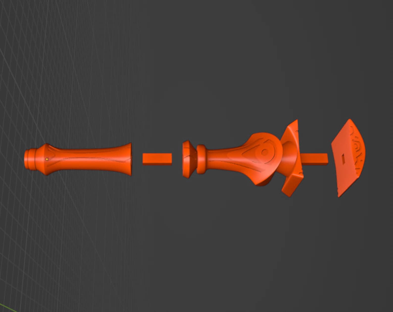 Cyno Weapon Genshin Impact Cosplay Staff of the Scarlet - Etsy