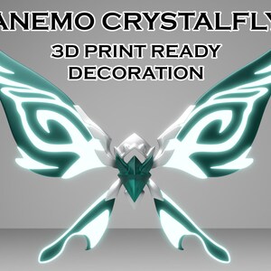 Anemo Crystalfly Genshin Impact Decoration 3D Print Ready - Etsy
