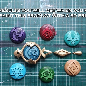 Furina Vision Set -- Genshin Impact Cosplay -- 3D Print Ready - Etsy