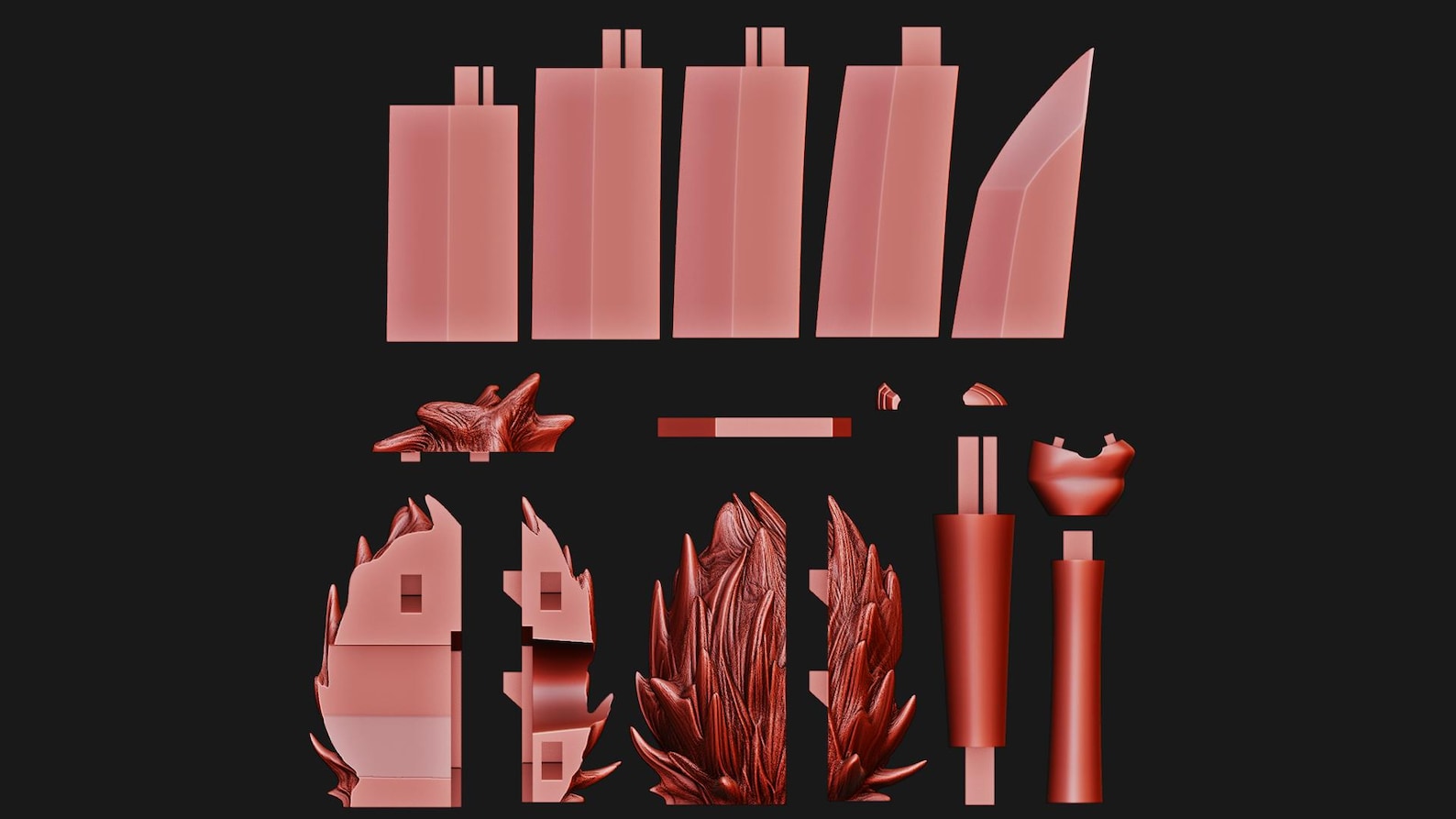 Maki Sword -- Jujutsu Kaisen -- Split Soul Katana -- 3D Printable ...