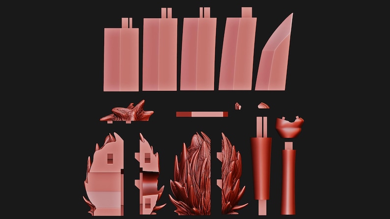 Maki Sword -- Jujutsu Kaisen -- Split Soul Katana -- 3D Printable ...