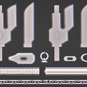 Daga de Toji Fushiguro - Cosplay de Jujutsu Kaisen - Lanzas invertidas ...