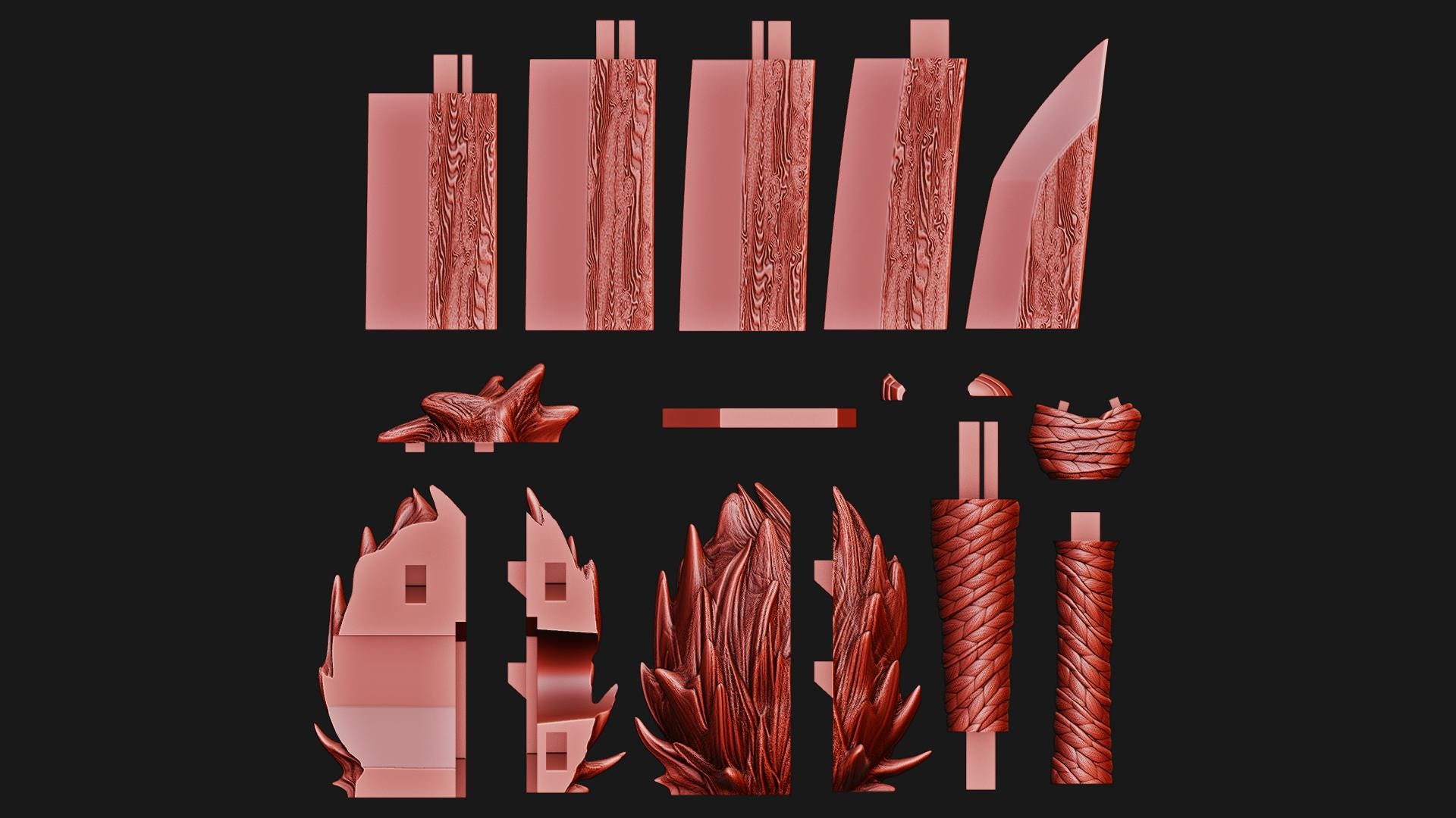 Maki Sword -- Jujutsu Kaisen -- Split Soul Katana -- 3D Printable ...