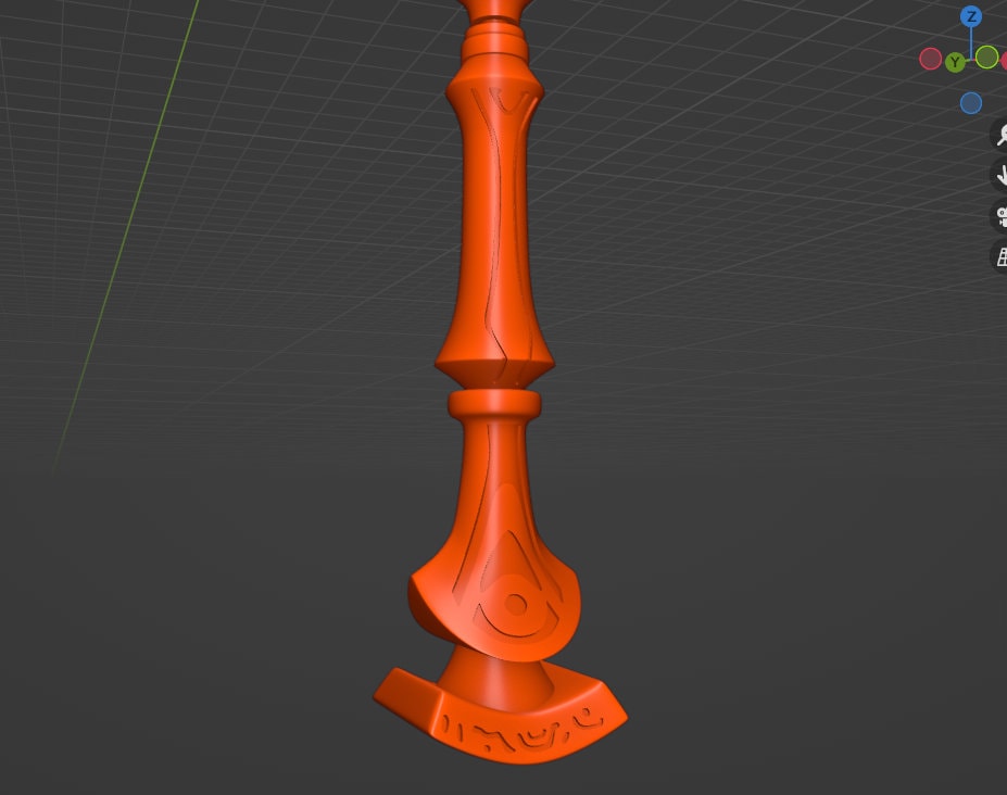 Cyno Weapon Genshin Impact Cosplay Staff of the Scarlet - Etsy