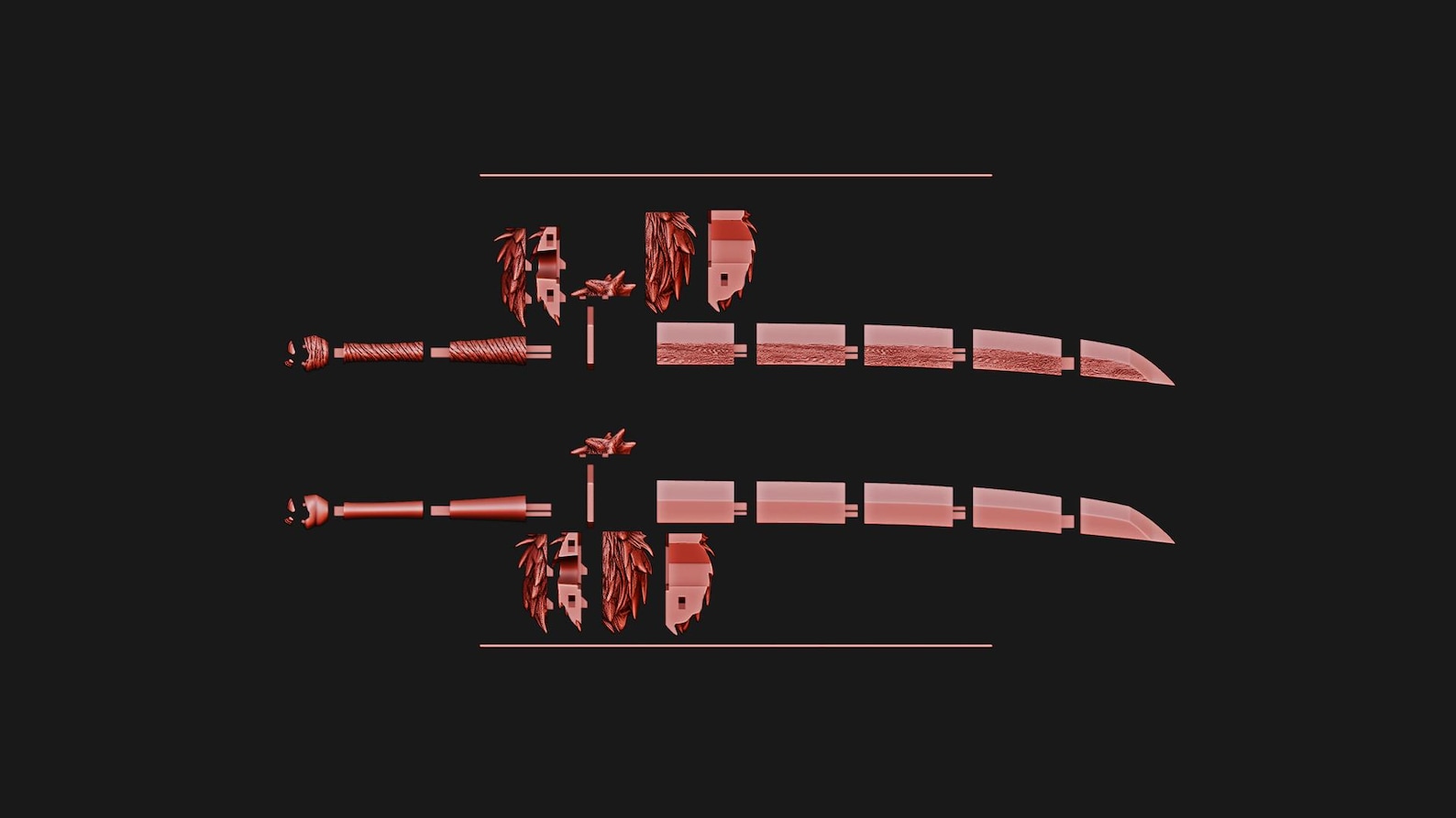 Maki Sword -- Jujutsu Kaisen -- Split Soul Katana -- 3D Printable ...