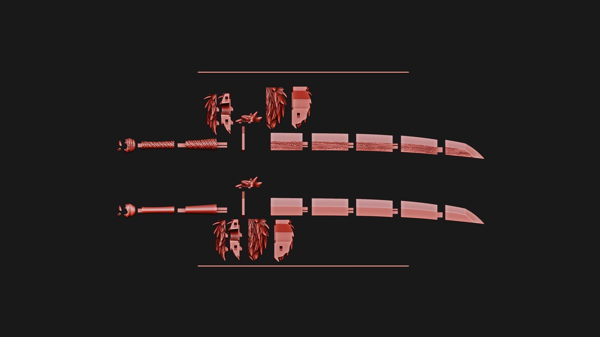 Maki Sword -- Jujutsu Kaisen -- Split Soul Katana -- 3D Printable ...