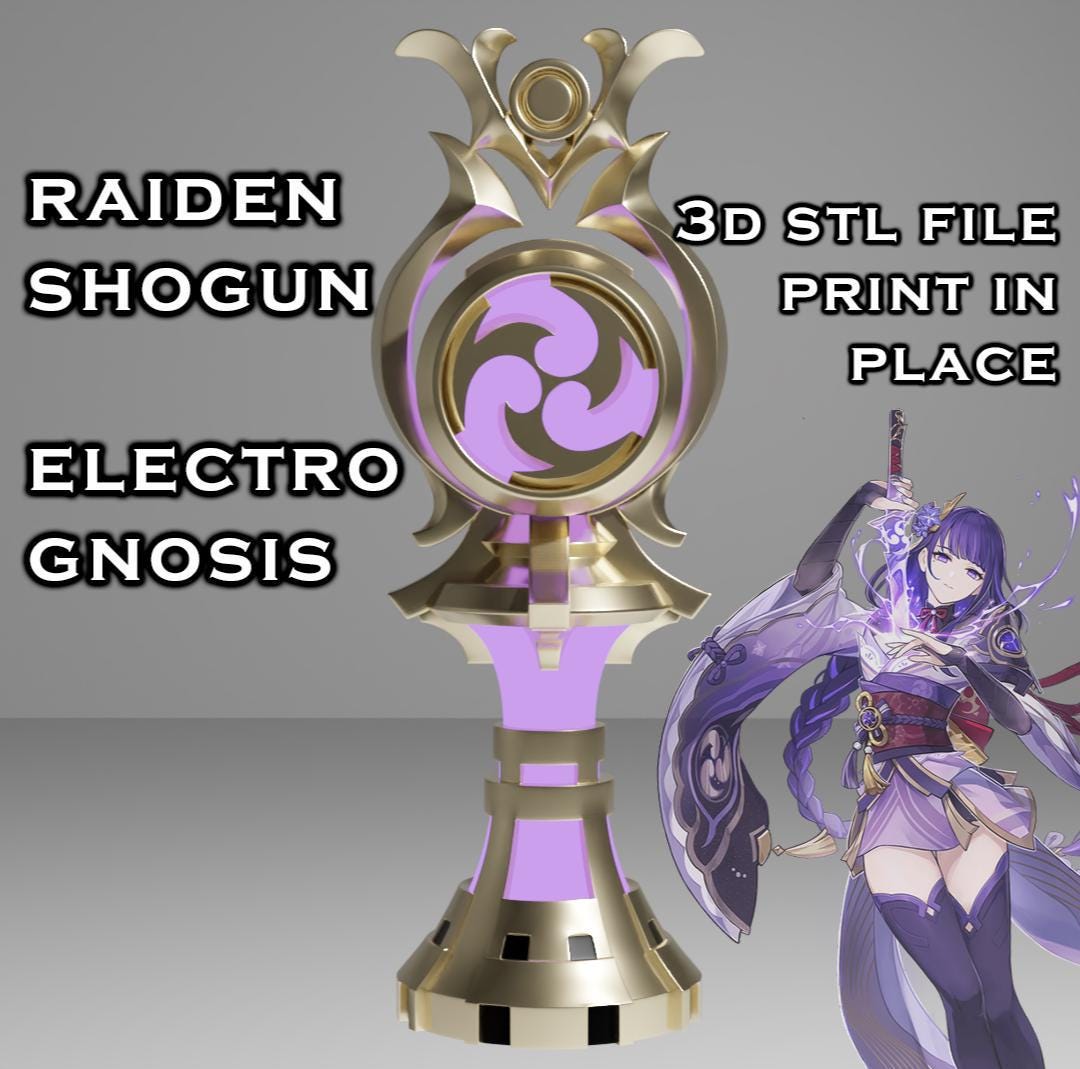Electro Gnosis -- Genshin Impact -- Gnosis of Raiden Shogun -- 3D Print ...