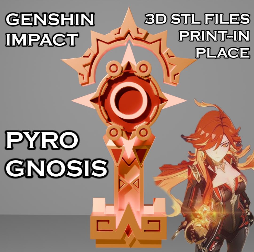 Pyro Gnosis -- Genshin Impact -- Gnosis of Mavuika -- 3D Printable STL Files - Etsy