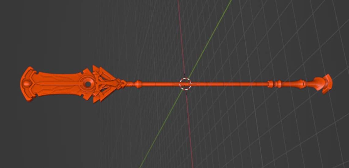 Cyno Weapon Genshin Impact Cosplay Staff of the Scarlet - Etsy