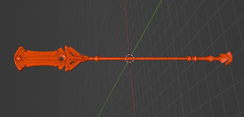 Cyno Weapon Genshin Impact Cosplay Staff of the Scarlet - Etsy