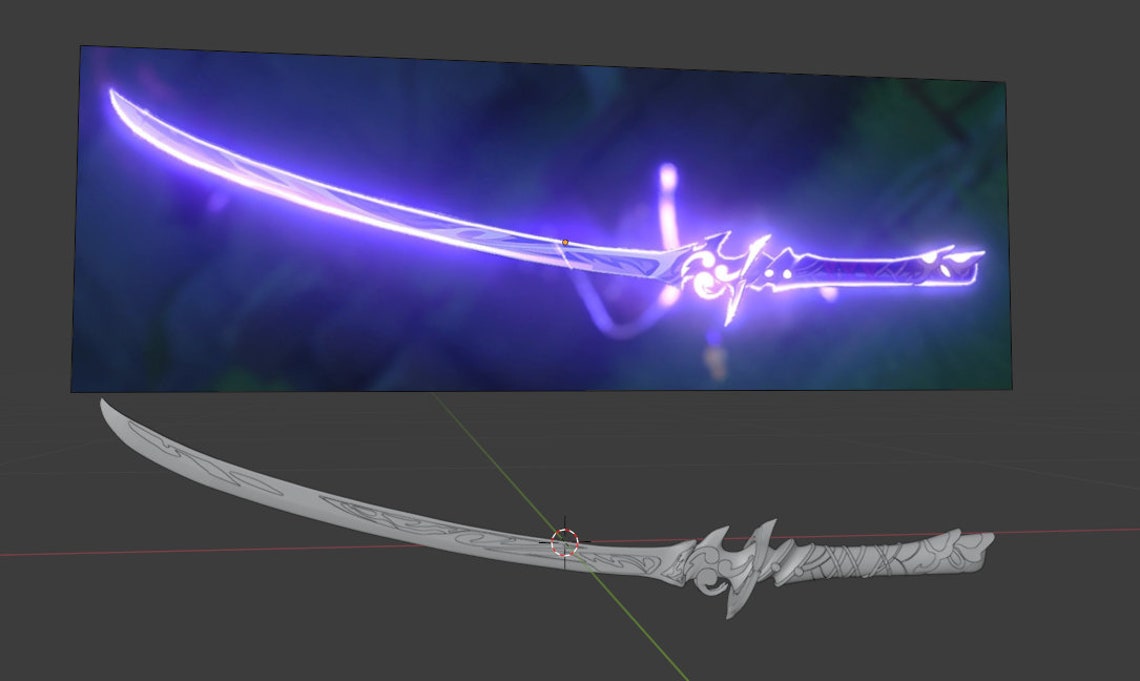 Baal's Sword Raiden Shogun Genshin Impact Musou No - Etsy