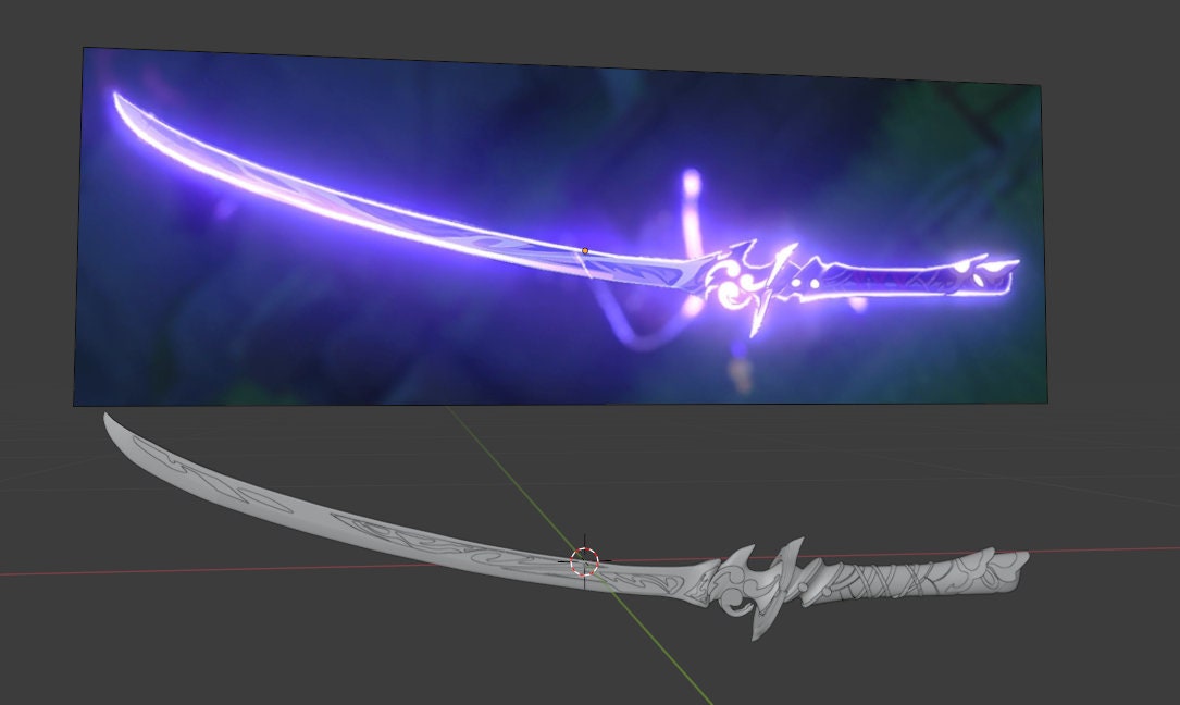 Baal's Sword Raiden Shogun Genshin Impact Musou - Etsy Hong Kong