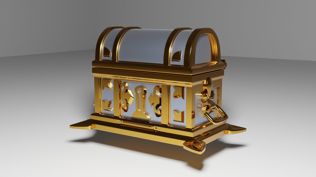 Jewelry Box Luxurious Chest With Openable Lid Genshin Impact 3D Print ...