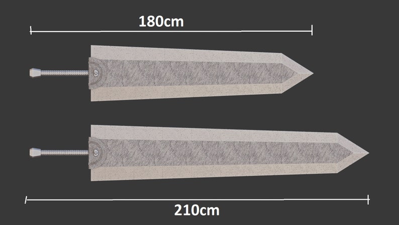 Dragon Slayer -- Guts Sword -- Berserk -- 3D Print Ready STL Files - Etsy