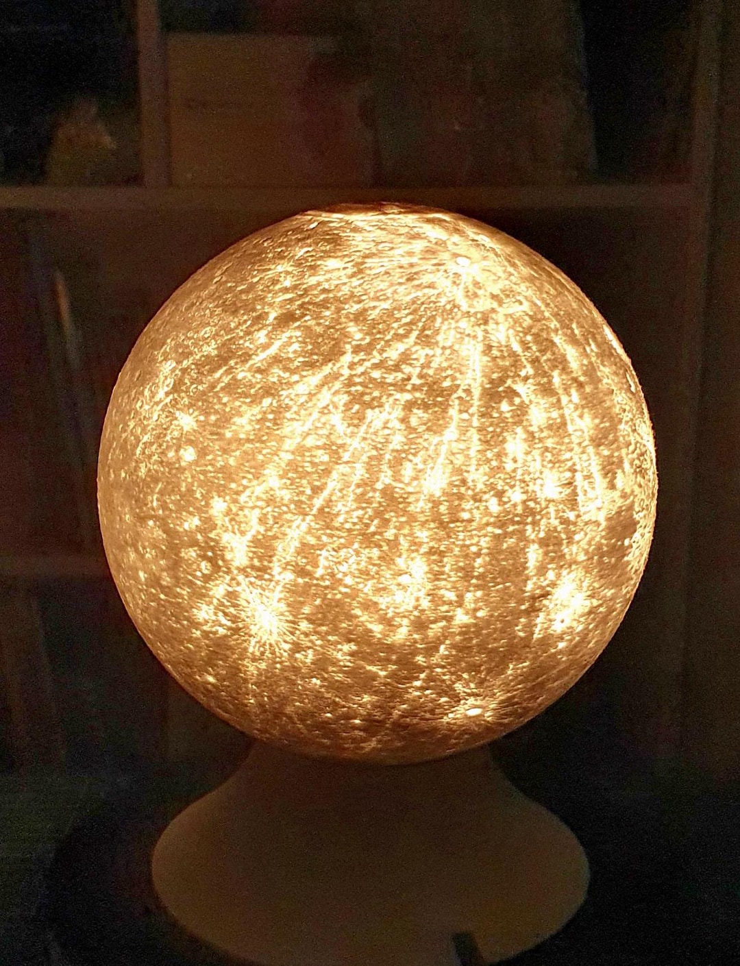 Mercury Lamp -- NASA Realistic Mercury Surface -- Table Decor Night ...